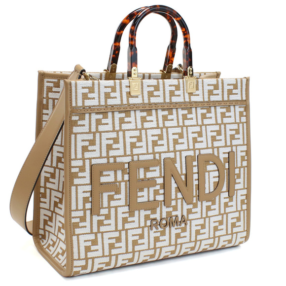 Fendi | Bags | Fendi Sunshine Medium Leather Tote Bag Brown | Poshmark